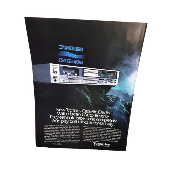 Other | 1984 Technics Cassette Decks Original Print Ad | Poshmark